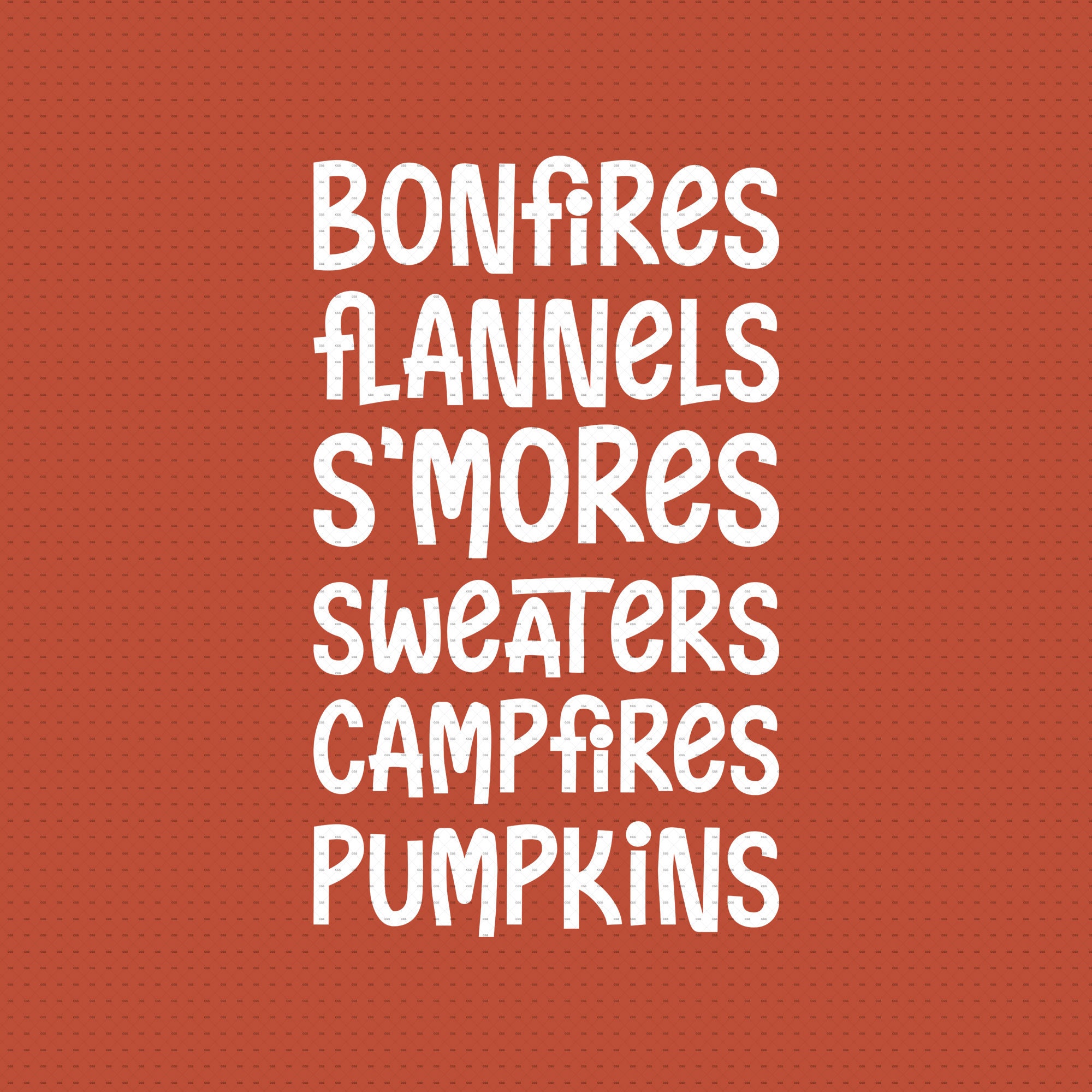 Bonfires Flannels S'mores Sweaters Campfires and Pumpkins - Etsy