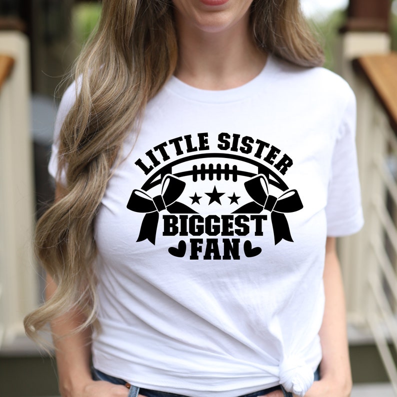 Little Sister Biggest Fan Svg, Png, Eps, Pdf Files, Little Sister ...
