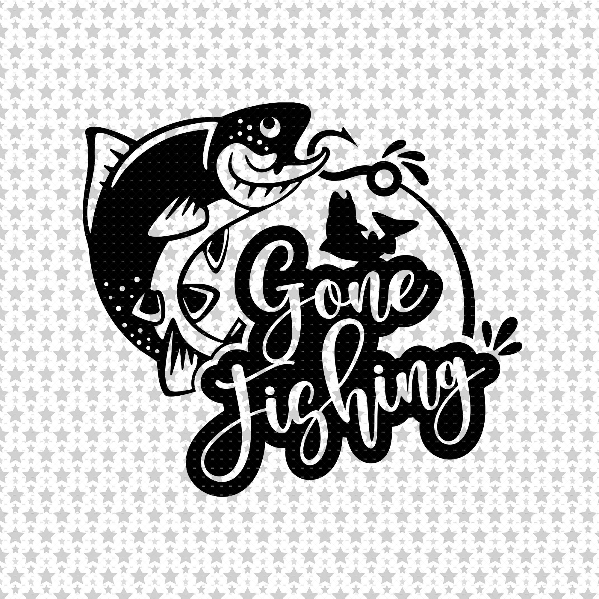 Gone Fishing Svg Png Eps Pdf Files Gone Fishin Svg Fishing - Etsy