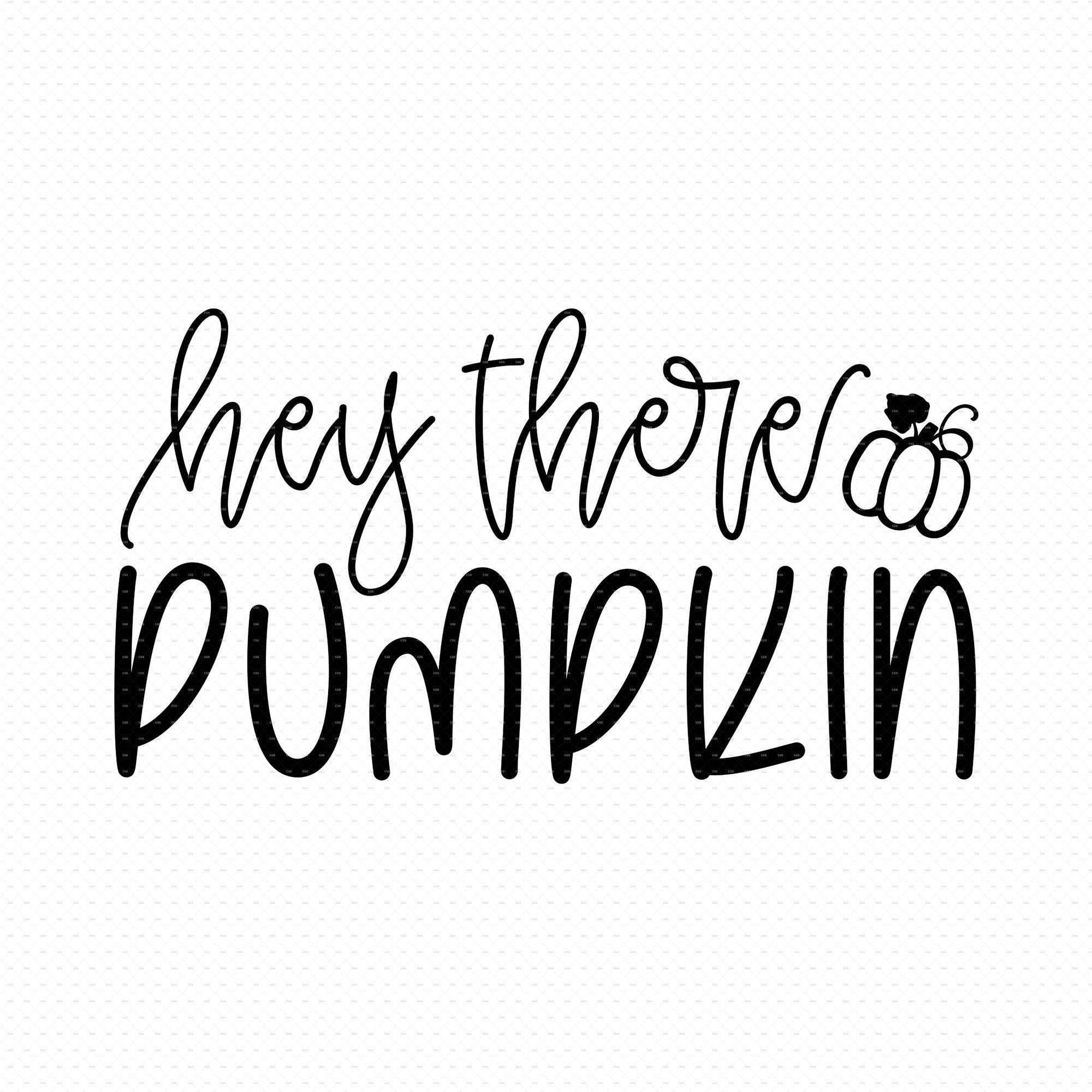 Hey There Pumpkin Svg Png Eps Pdf Cut Files Fall Doormat | Etsy