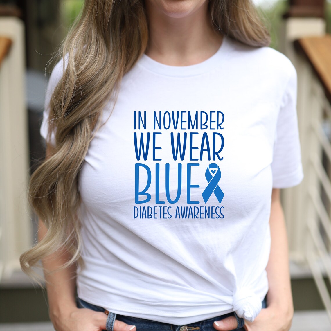 In November We Wear Blue Svg Png Eps Pdf Files Diabetes - Etsy