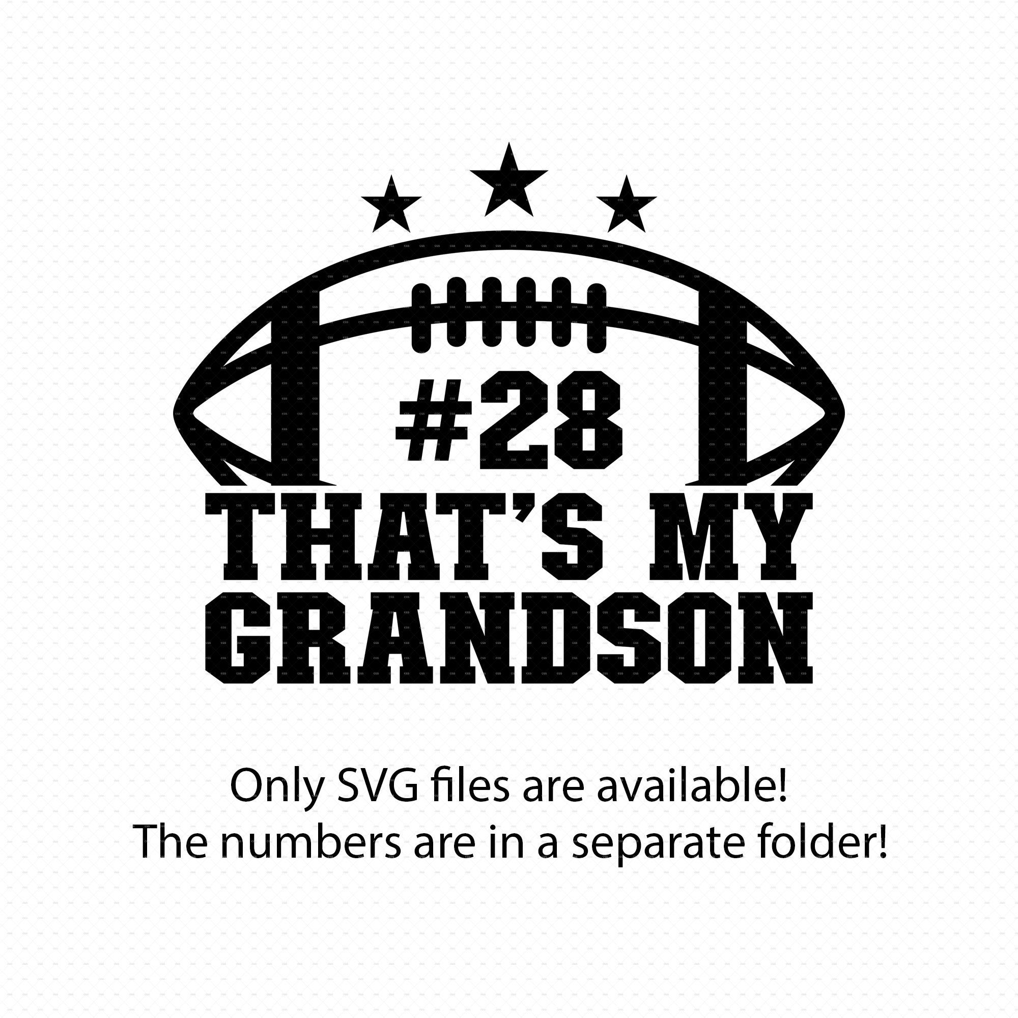 That's My Grandson Svg My Grandson Svg Football Grandson - Etsy UK