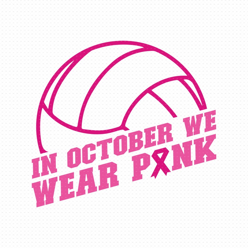 Dig Pink Volleyball Svg - Etsy