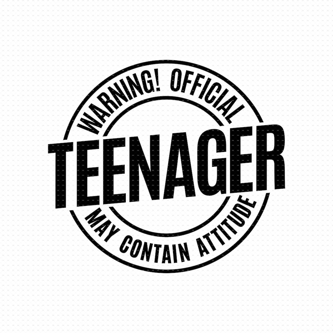 Warning Official Teenager Svg, Png, Eps, Pdf, Official Teenager Svg ...