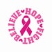 Believe Hope Fight Svg, Png, Eps, Pdf Files, Breast Cancer Ribbon Svg ...