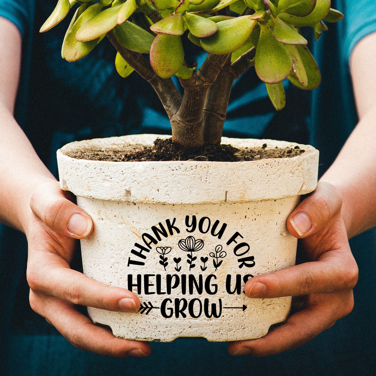 Thank You for Helping Us Grow Svg, Png, Eps, Pdf Files, Thank You for ...