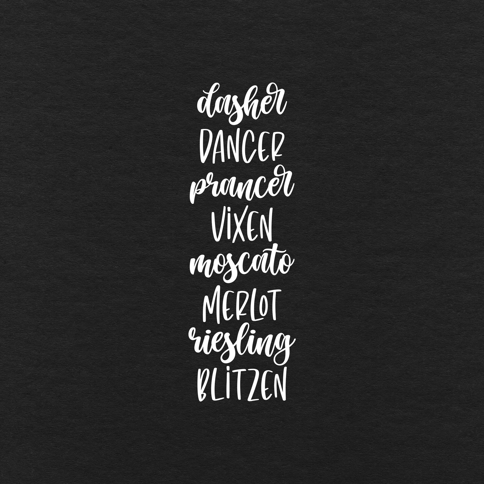 Dasher Dancer Prancer Svg Png Eps Pdf Files Dasher Dancer - Etsy