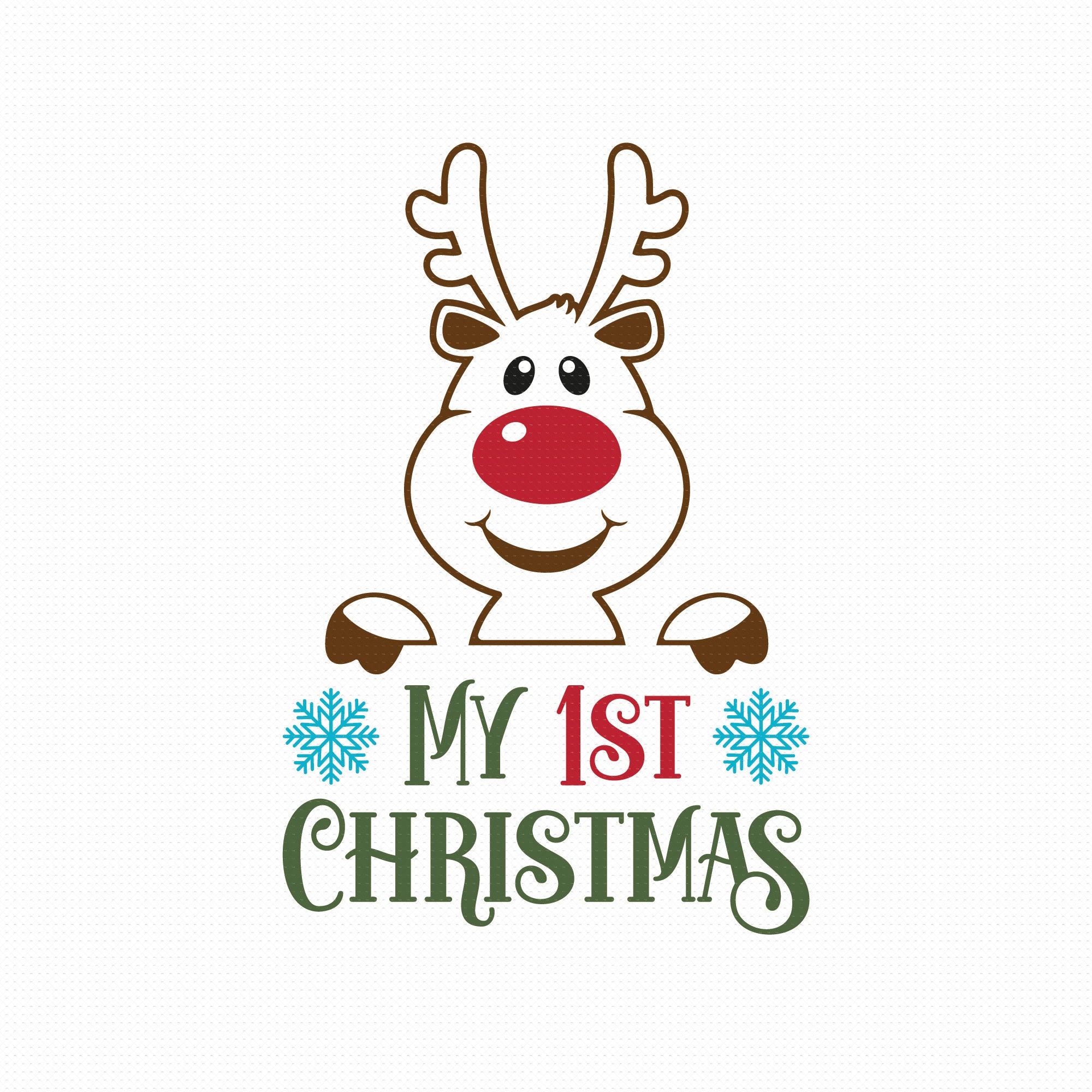 My 1st Christmas Svg Png Eps Pdf Files My First Christmas | Etsy