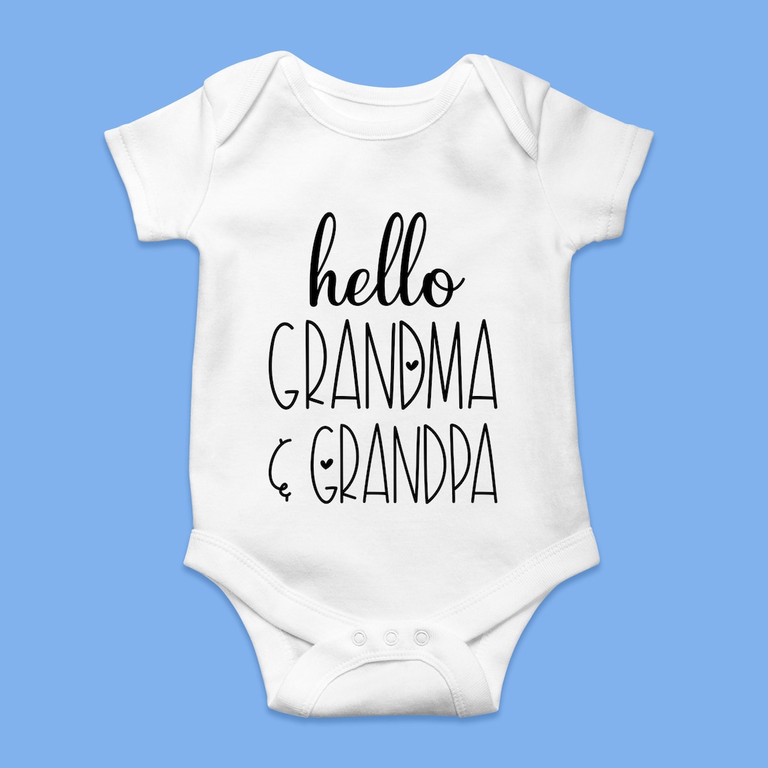 Hello Grandma and Grandpa Svg Png Eps Pdf Files, New Grandparents Gift ...