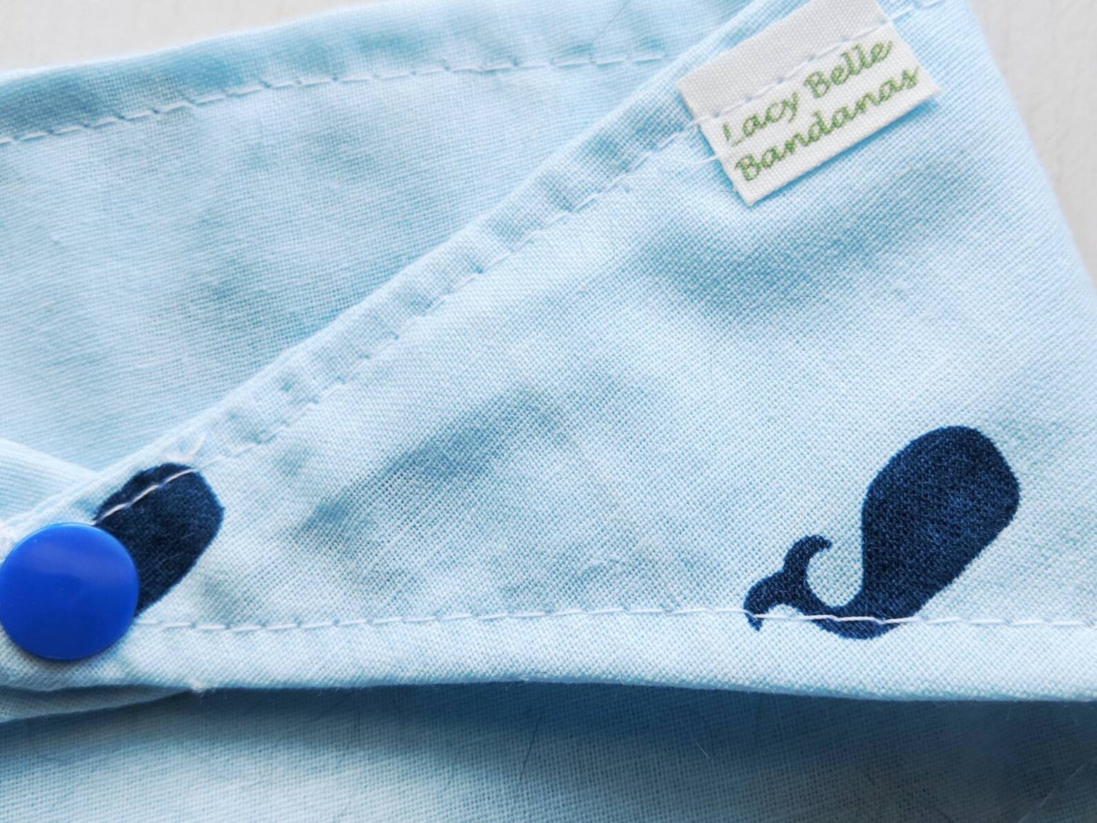 Blue Whale Adjustable Pet Bandana With Snaps With Matching | Etsy