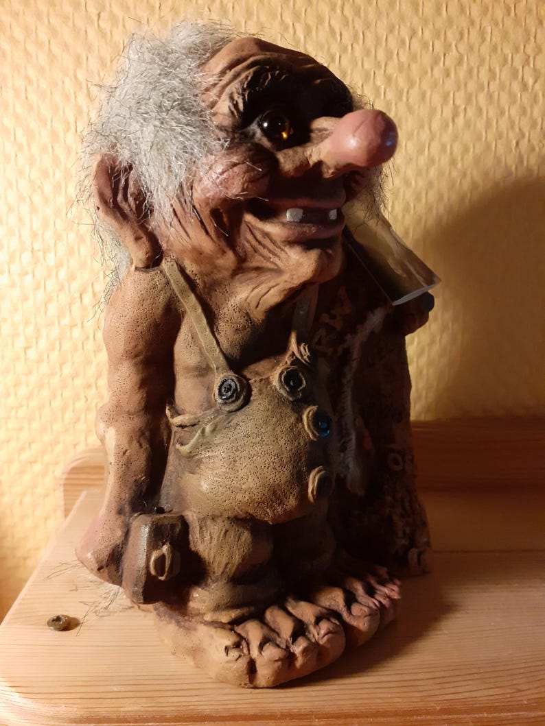 Nyform Troll Norway Troll Figurine Large 7 Inch New With Tags - Etsy