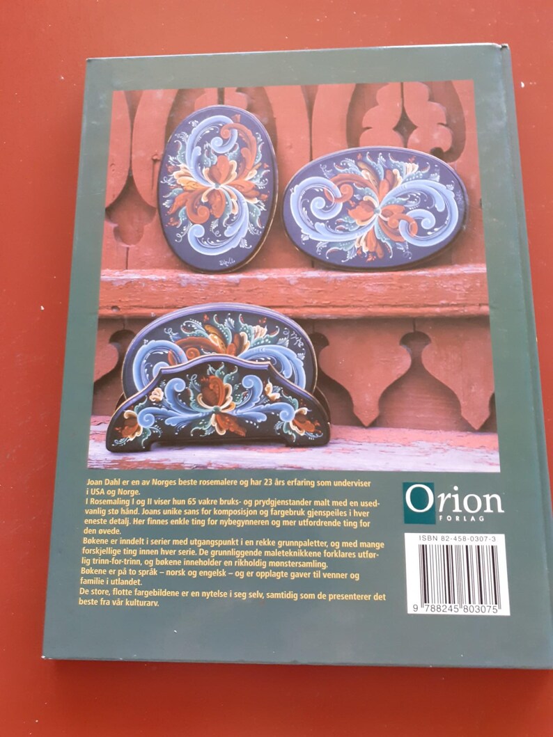 Rosemaling Book by Joan Dahl, Norwegian Folk Art Painting, English ...