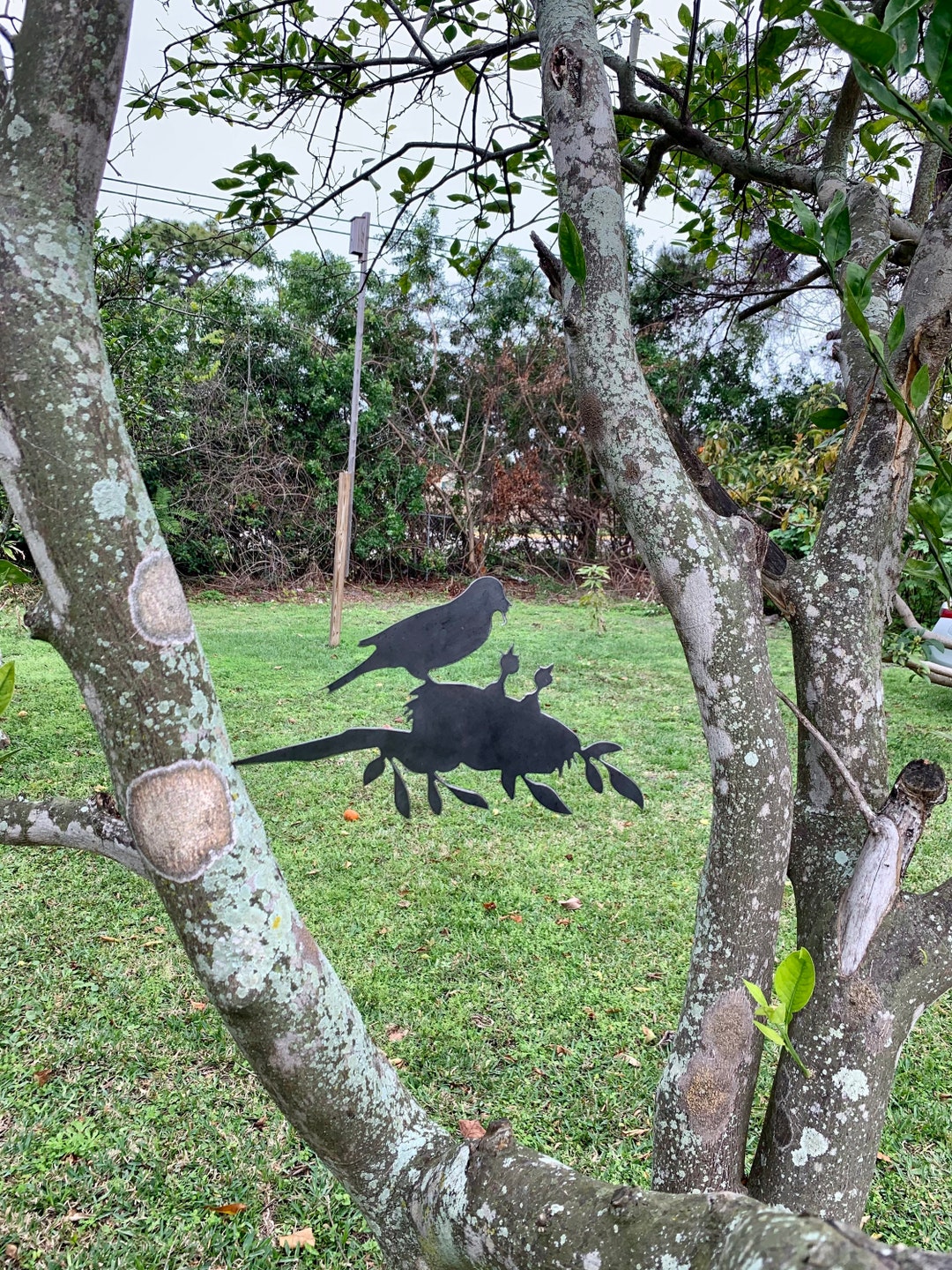 Metal Mama Bird/metal Tree Art /birthday Gift/unique Metal Art/under 30 ...