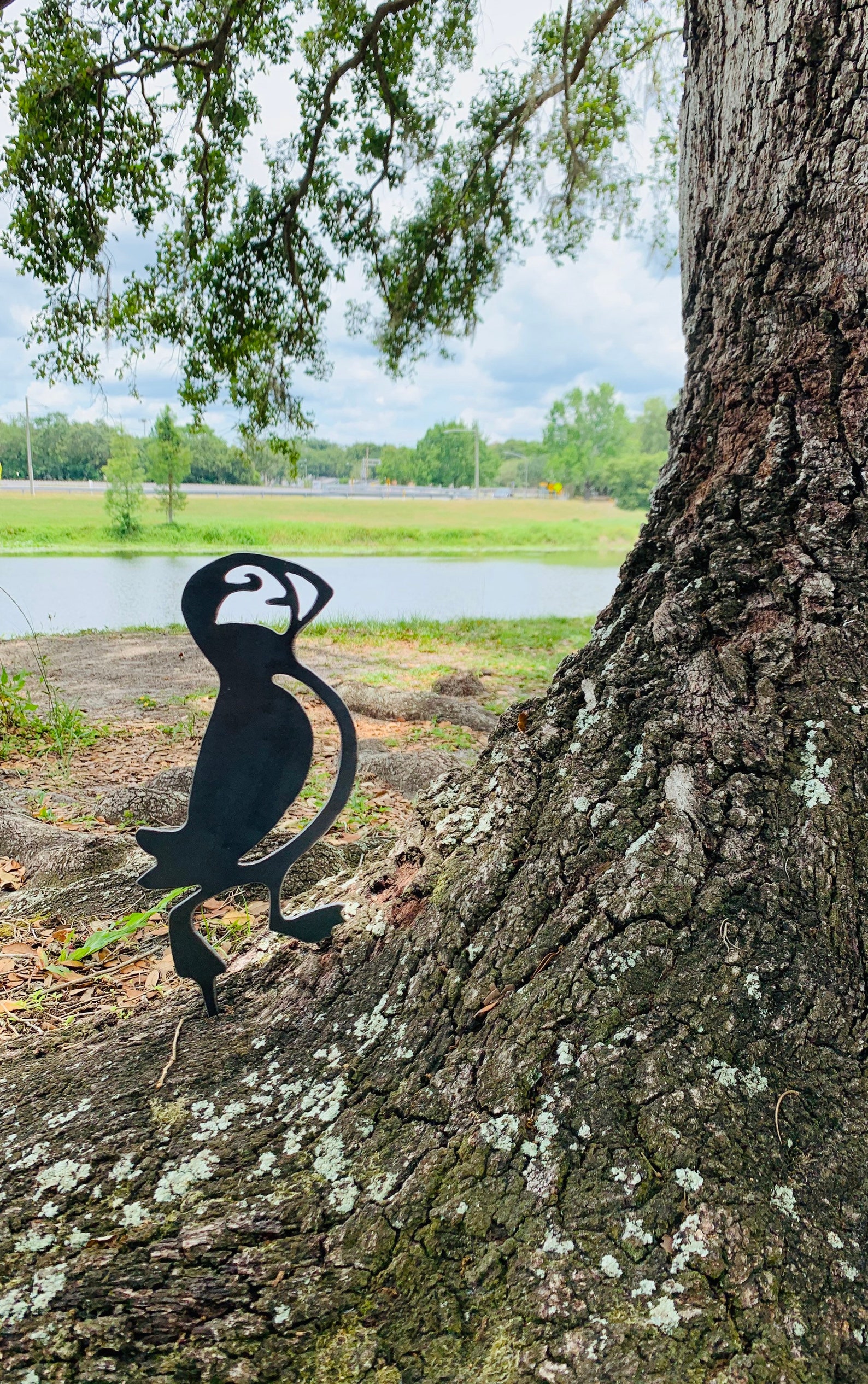 Metal Puffin/home & Garden Decor/metal Tree Art/hand - Etsy