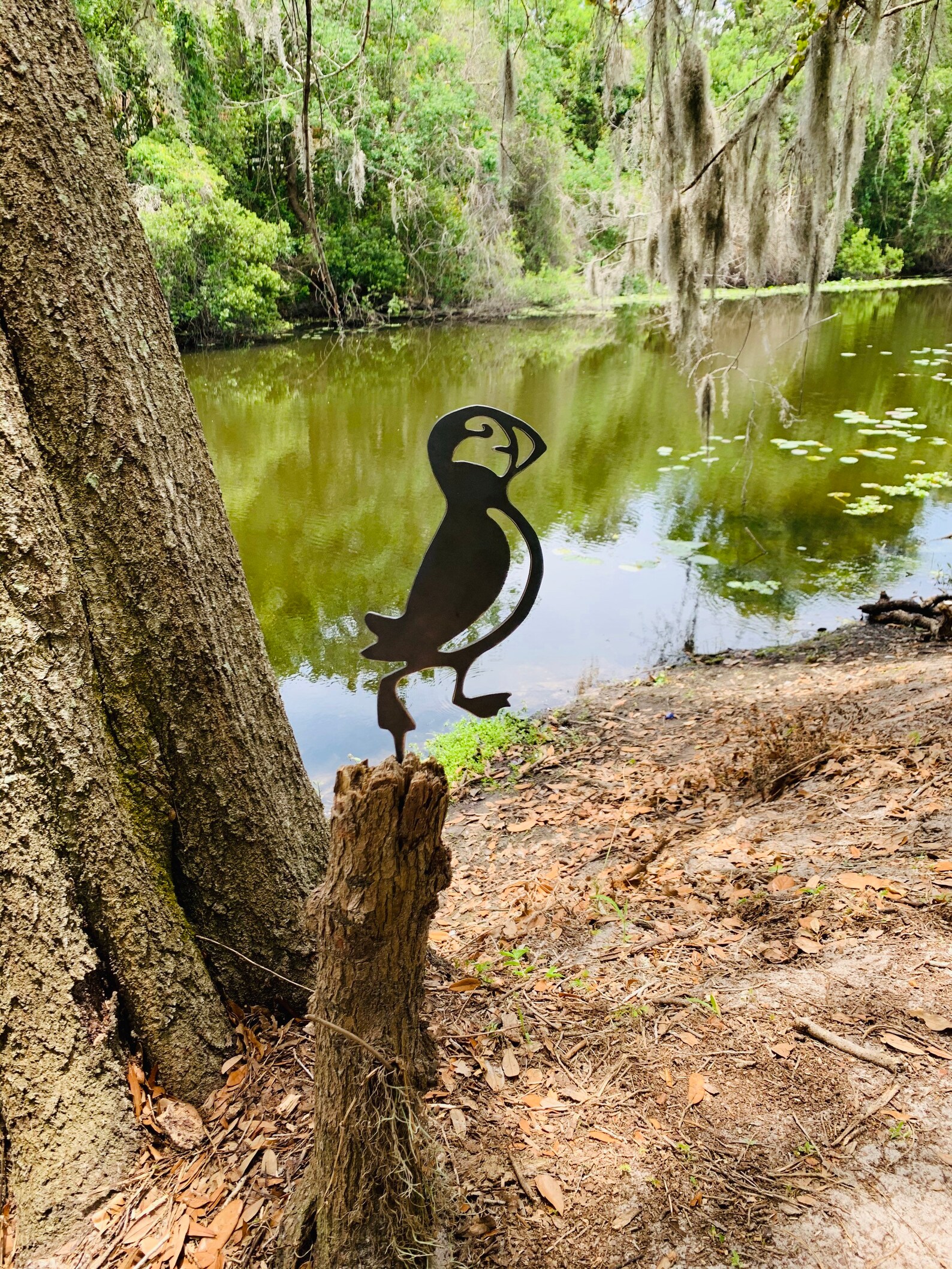 Metal Puffin/home & Garden Decor/metal Tree Art/hand - Etsy