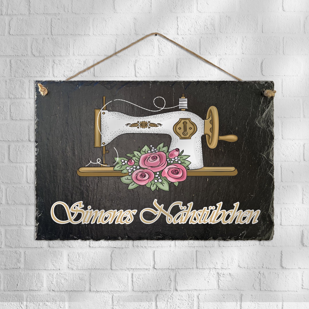 Sign for Sewing Room on Slate Personalized With Name - Etsy