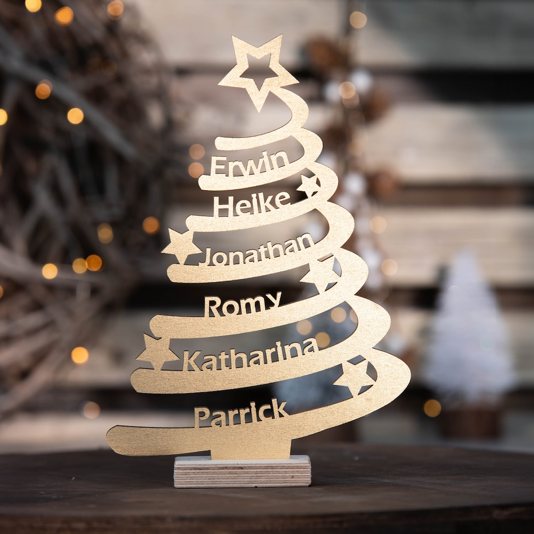 Christmas Tree Wood, Christmas Tree Personalized, Christmas Tree With ...