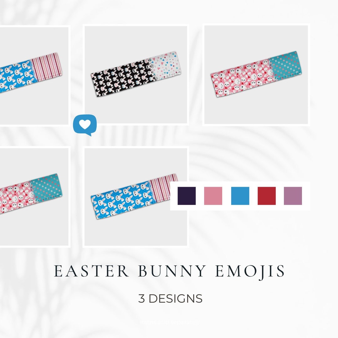 Diy Easter Bunny Emojis Ice Pop Sleeve Bundle Simple Holder Print ...