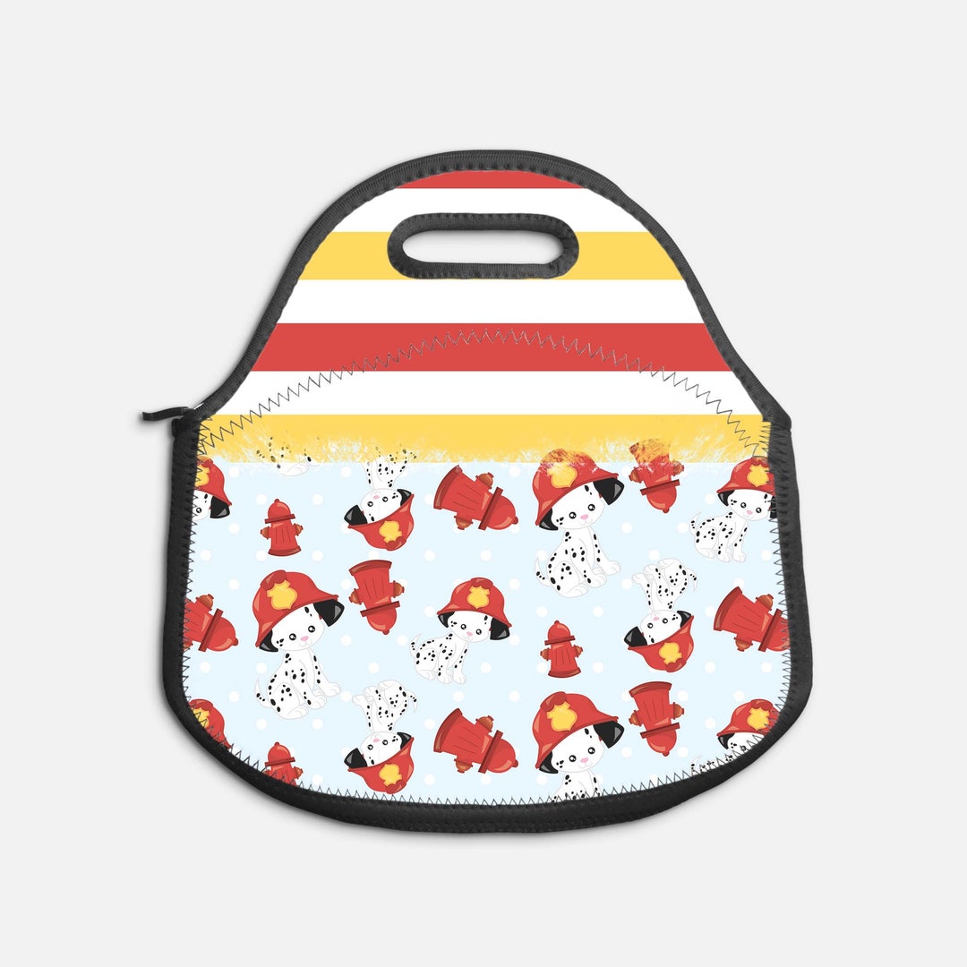 Diy Firefighter Kids 0307 Lunch Tote Print Sublimation Design Lunch ...