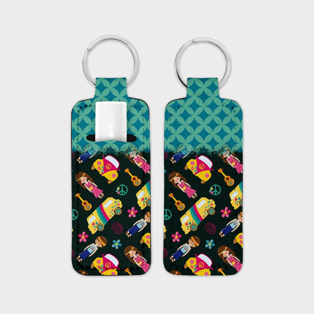 Diy Hippie Kids 0502 Chapstick Lip Balm Holder Keychain Print ...