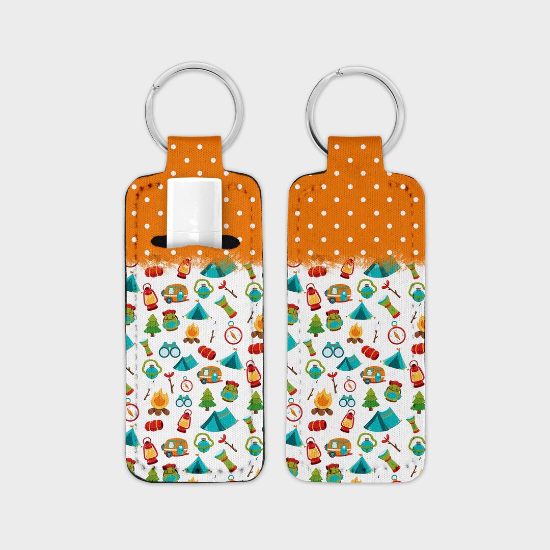 Diy Camping Kids 0902 Chapstick Lip Balm Holder Keychain Print ...