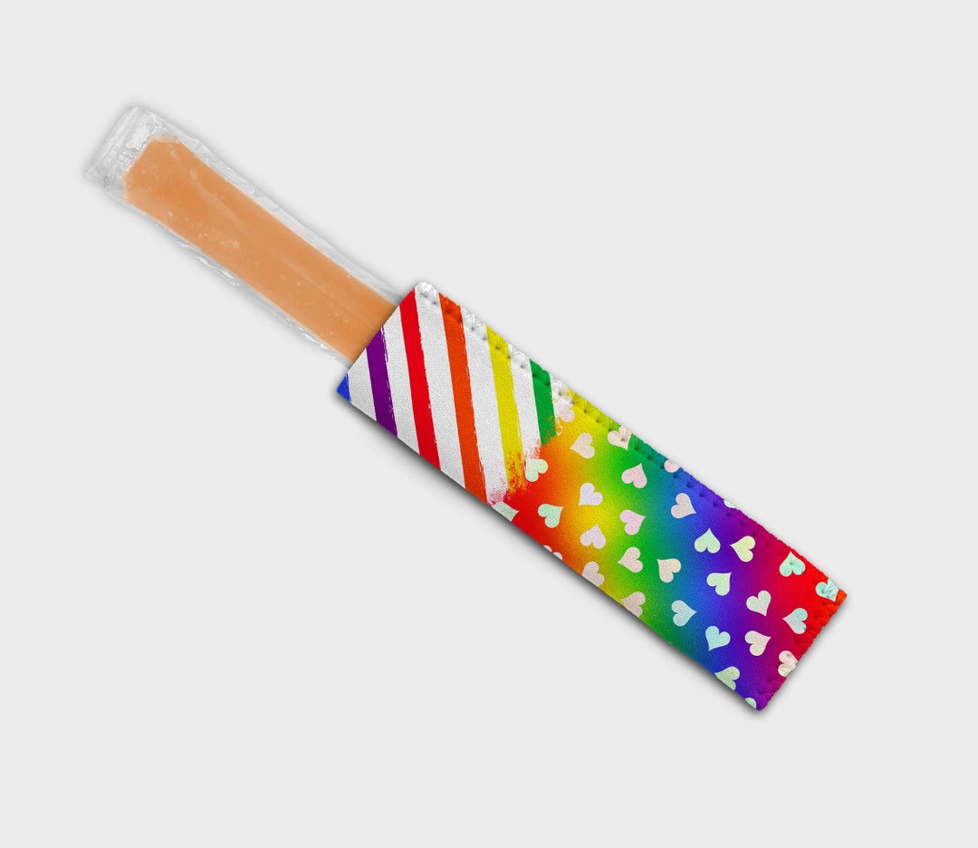 Diy Pride Rainbow 1015 Ice Pop Sleeve Simple Holder Print - Etsy