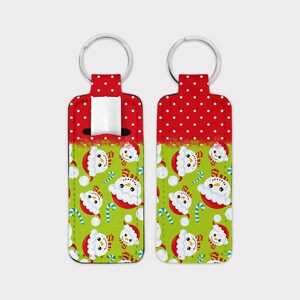Diy Christmas Friendly Faces 0108 Chapstick Lip Balm Holder Keychain ...