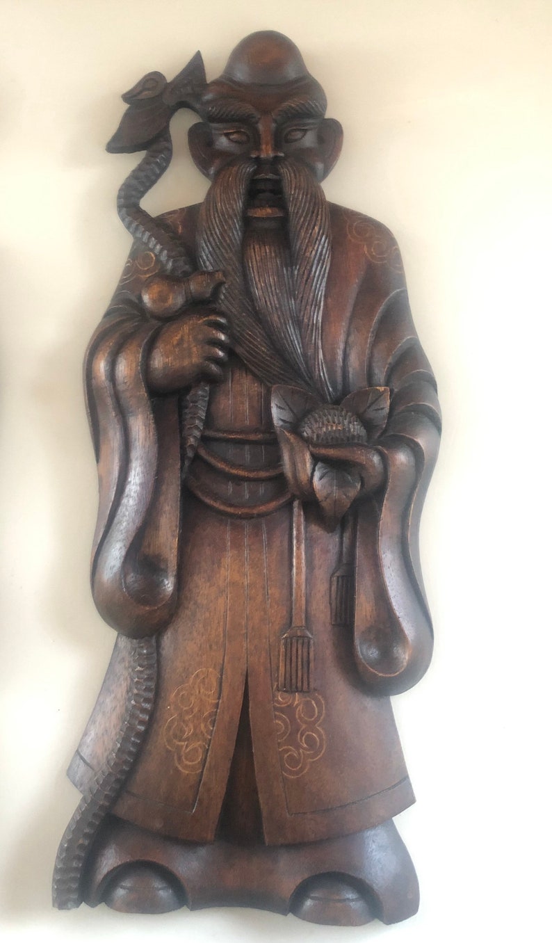 Chinese Wise Men Gods of Health Wealth and Longevity Hand - Etsy Sweden