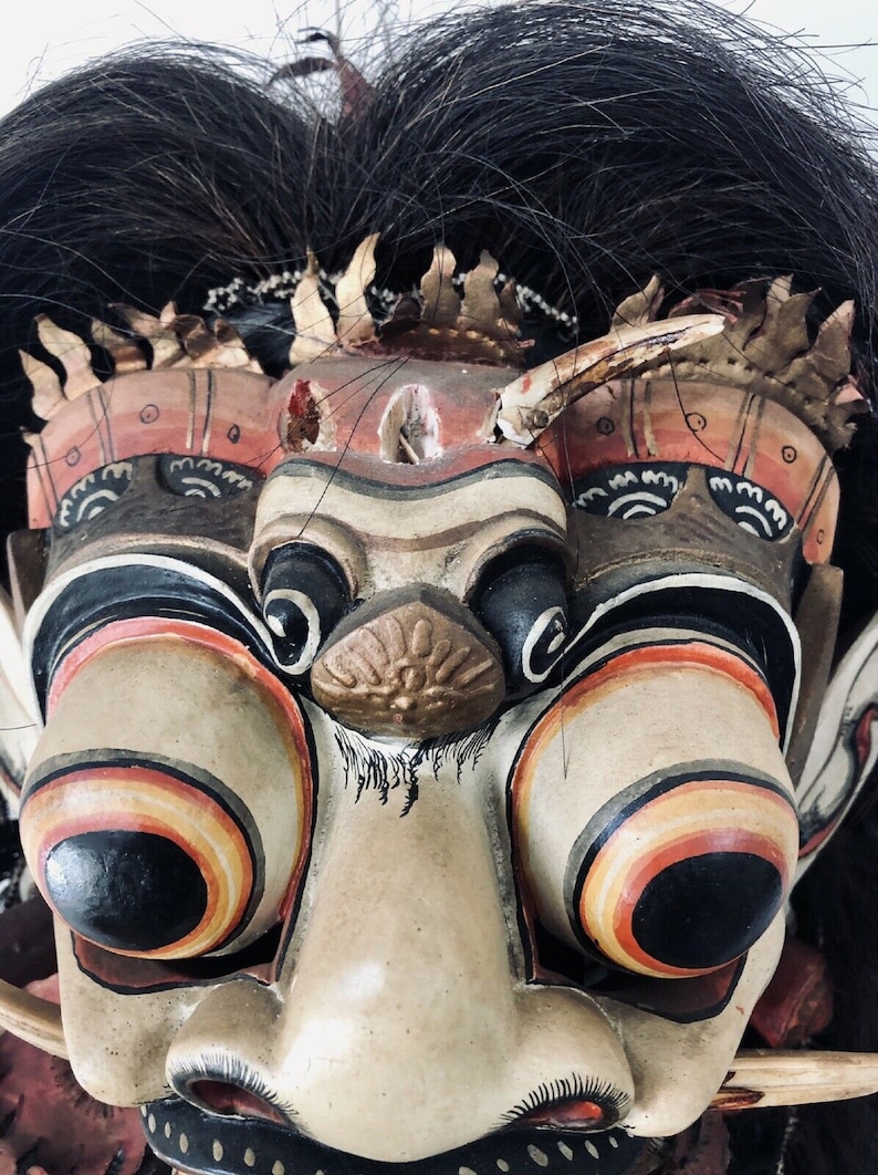 Bali Mask Demon Queen Rangda Ceremonial Mask c1980 | Etsy