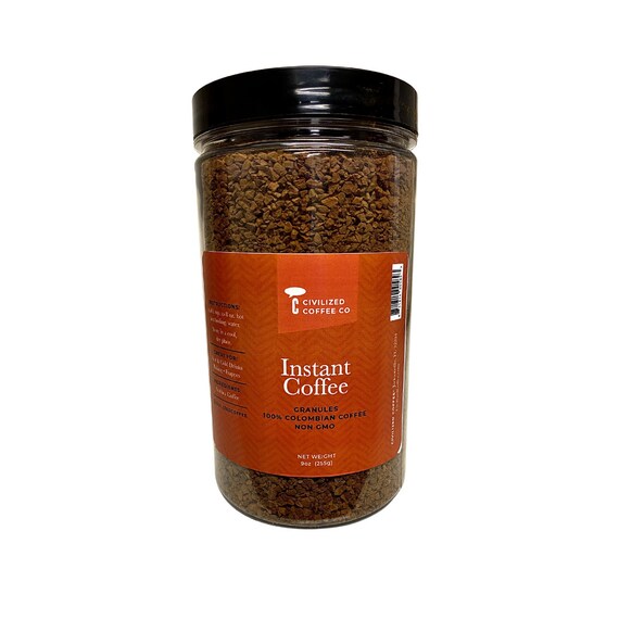Instant Coffee Granules Arabica Coffee Non-GMO 9 oz | Etsy