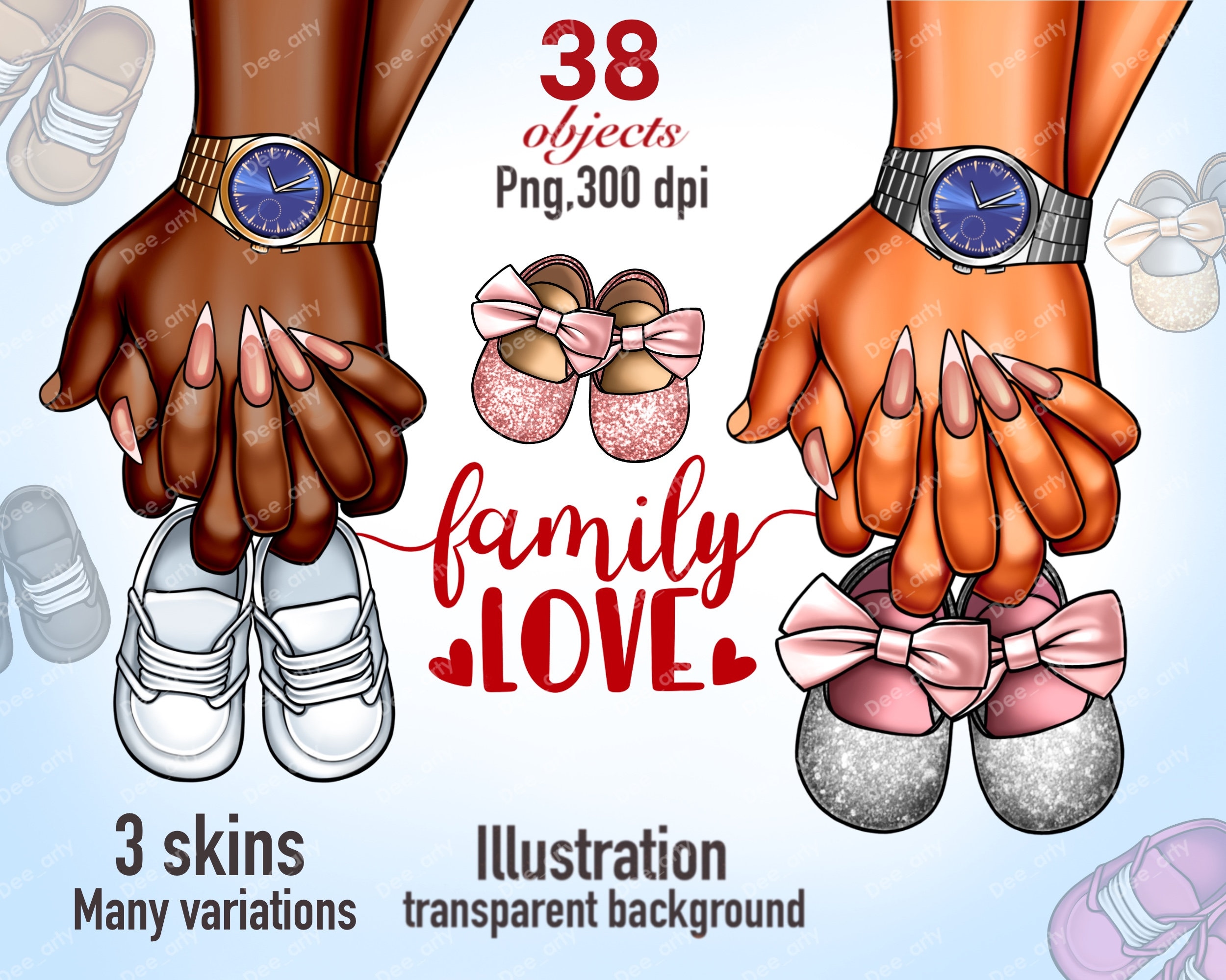 Family Clipart Clipart for Father's Day Clipart for - Etsy