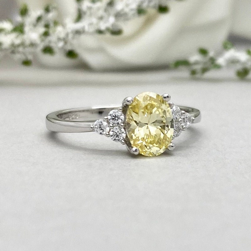 Canary Diamond Ring - Etsy