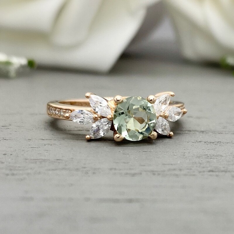 Green Promise Ring - Etsy