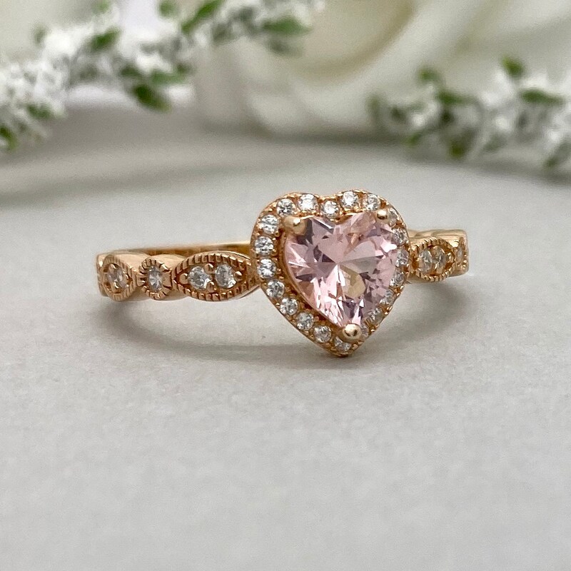 Pink Morganite Ring - Etsy
