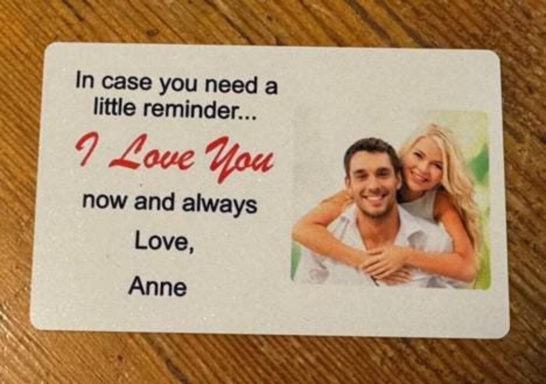 I Love You Sentimental Wallet Card - Etsy