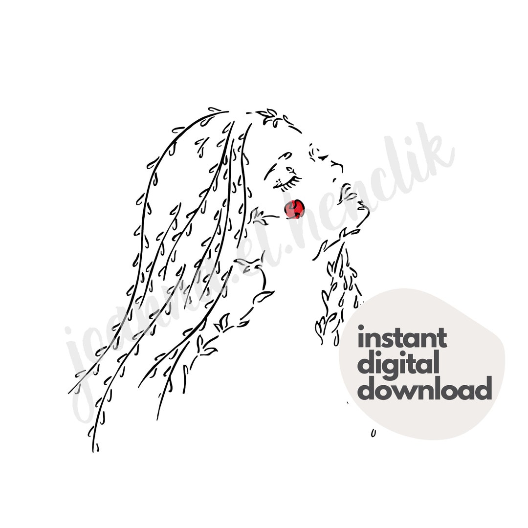 Natural Woman PNG, Woman Nature Line Art PNG, Line Drawing Mother ...