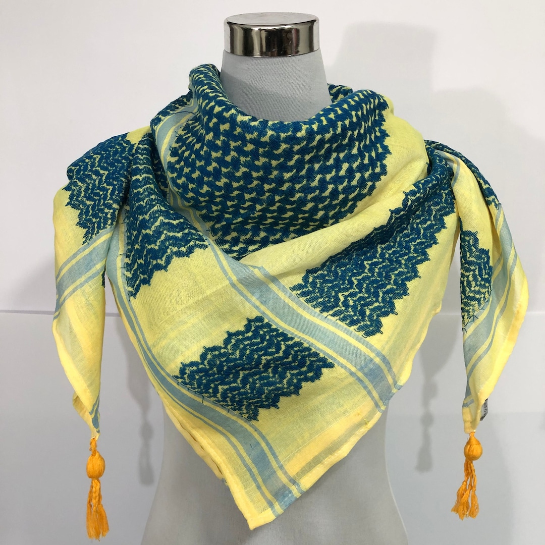 Shemagh Keffiyeh Écharpe arabe Palestine Mar Elias Kufiya - Etsy France