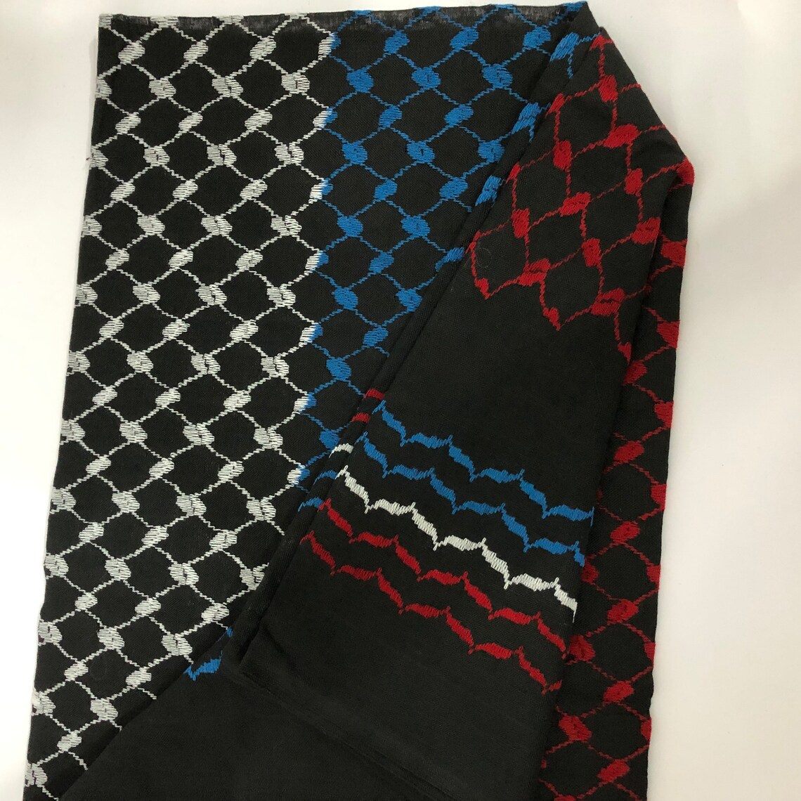 Shemagh Keffiyeh Arab Scarf Palestinian Kufiya France Flag - Etsy