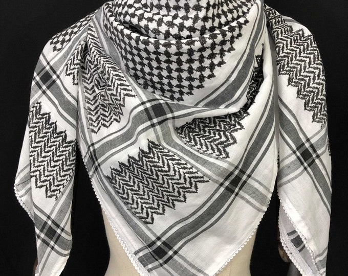 Shemagh Palestine Keffiyeh Arab Scarf Shami Kufiya Arafat Hatta ...