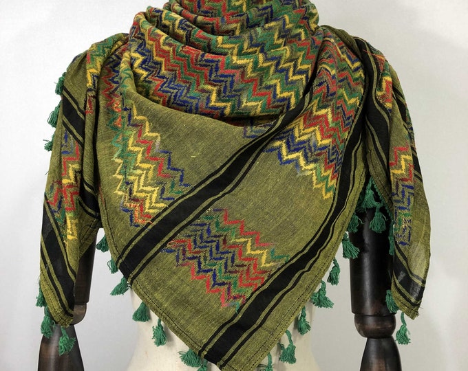 Shemagh Keffiyeh Arab Scarf Palestinian Kufiya France Flag Arafat Hatta ...