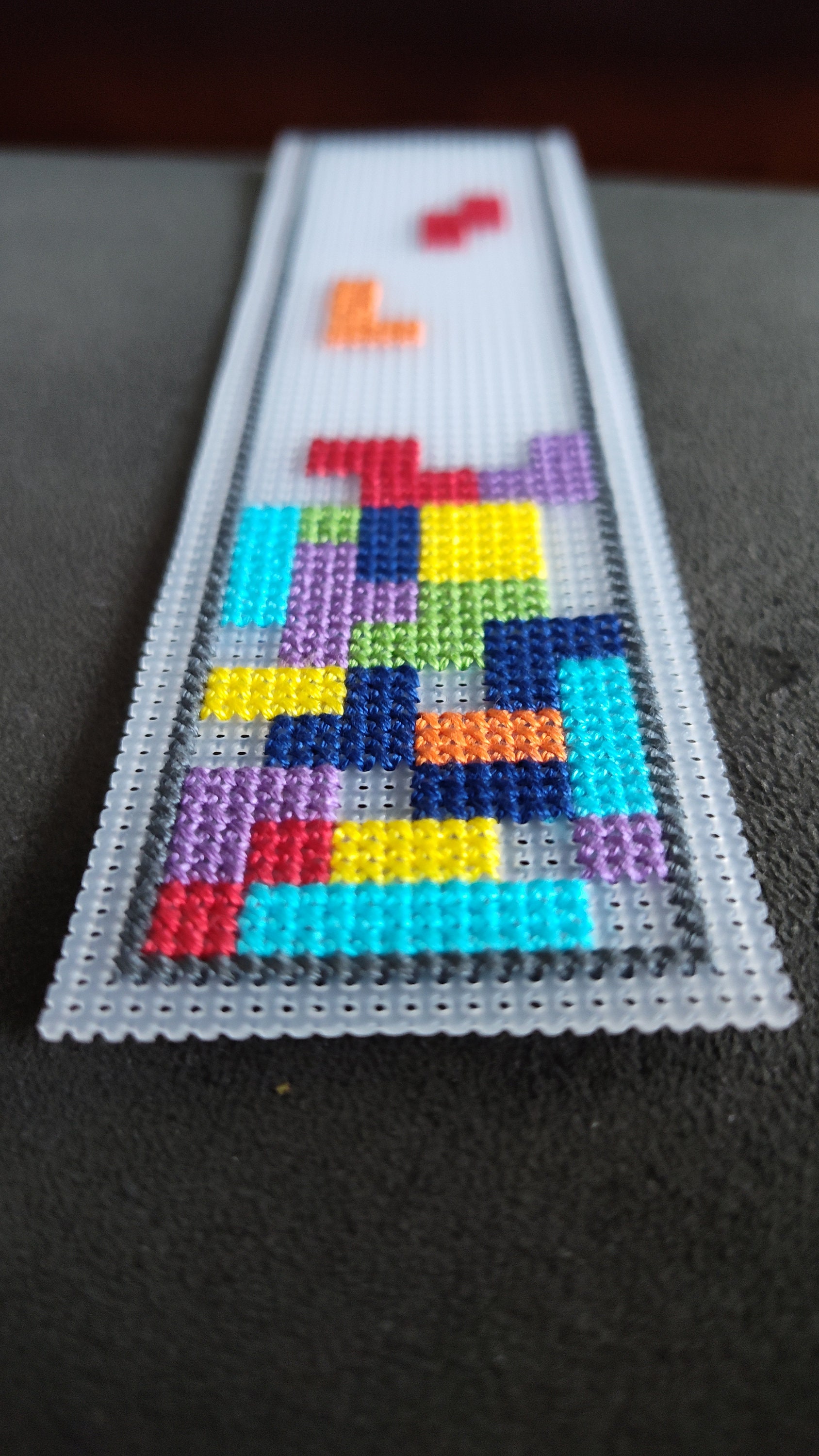 Tetris Cross Stitch Bookmark PATTERN | Video Game | Modern | Retro ...