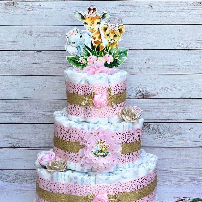 Baby Girl Diaper Cake Kit - Etsy
