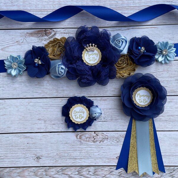 Royal Blue Sash - Etsy