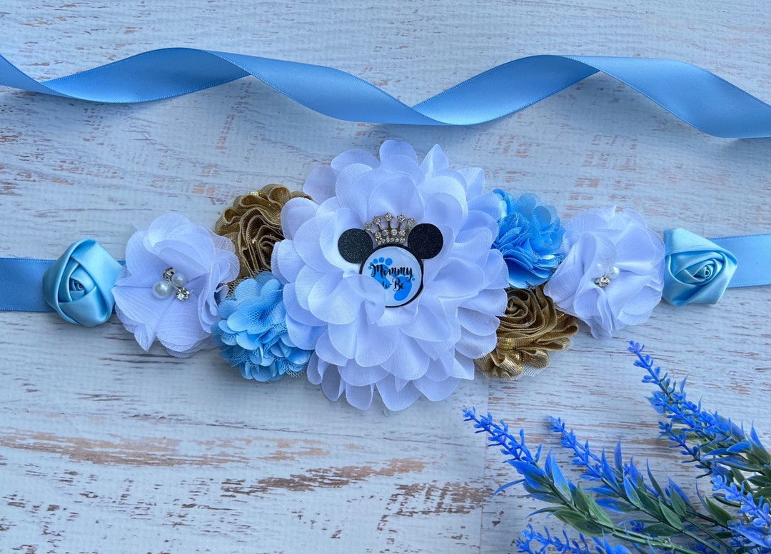 Prince Mickey Mouse Maternity Sash Royal Prince Mickey Mouse Baby ...