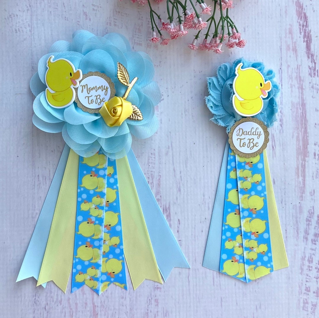 Ducky Baby Shower Corsage Ducky Baby Shower Pin Mommy to Be Ribbon ...