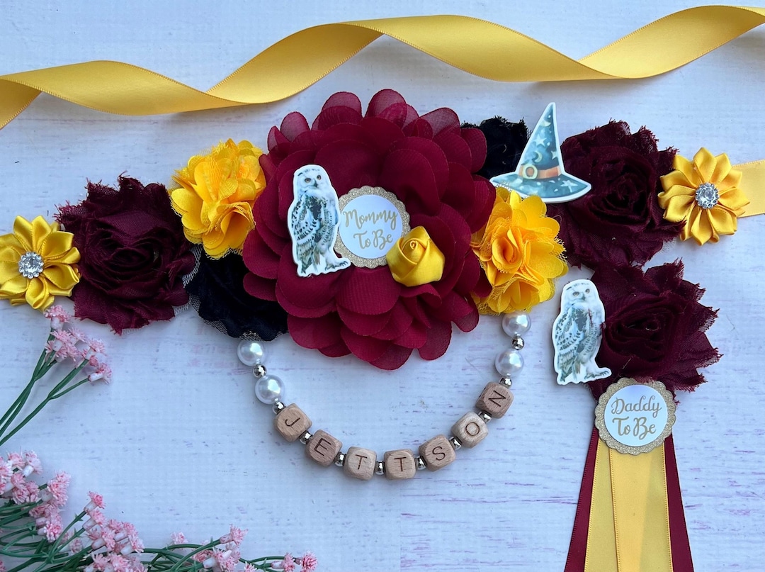 Wizard Baby Shower Sash Wizard Maternity Sash Mom to Be Sash Magic ...