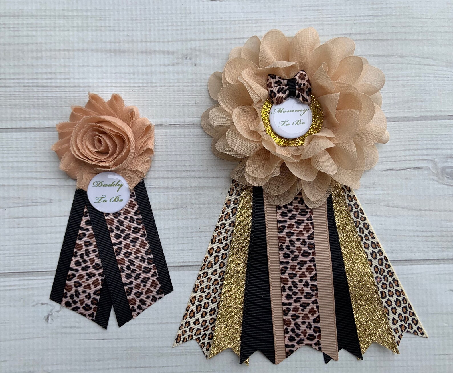 Leopard/ Safari Maternity Sash Belt ,cheetah / Leopard Baby Shower Sash ...
