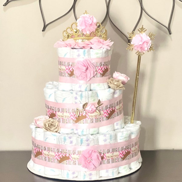 Princess Diaper Cake - Etsy