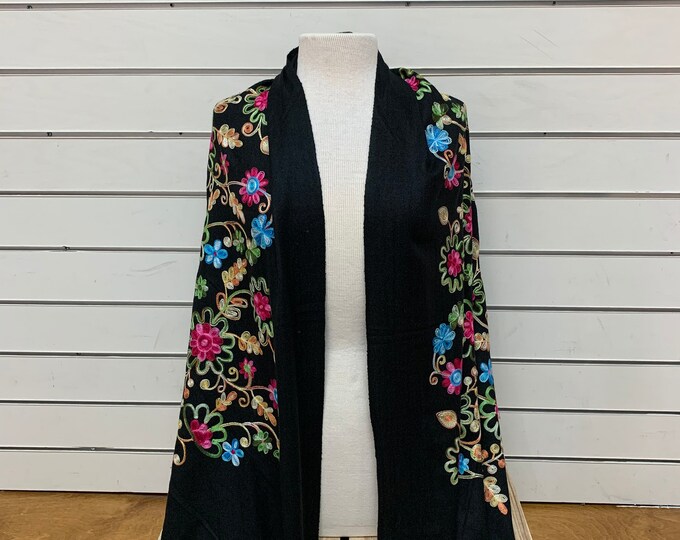 MEXICAN EMBROIDERED SCARF - Etsy