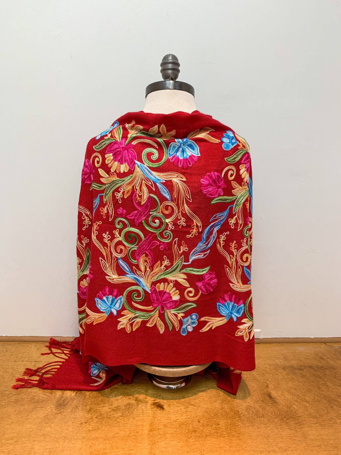 MEXICAN EMBROIDERED SCARF - Etsy